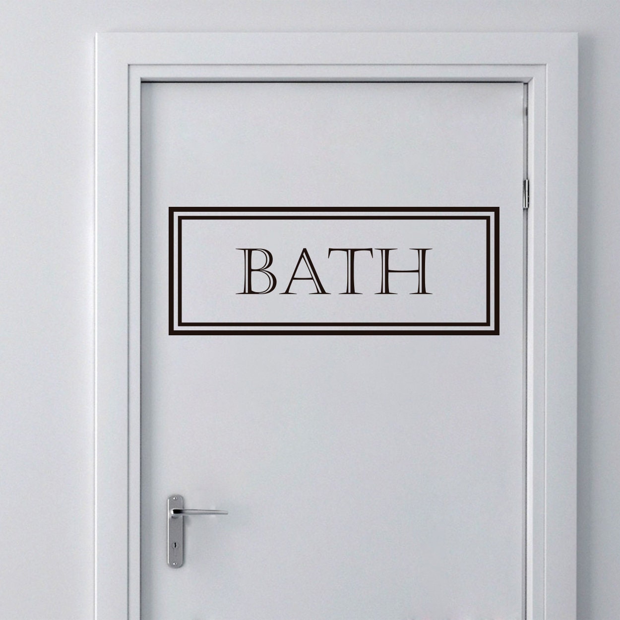 Bath Door Decal Vinyl Sticker Bath Decal Bath Sticker | Etsy