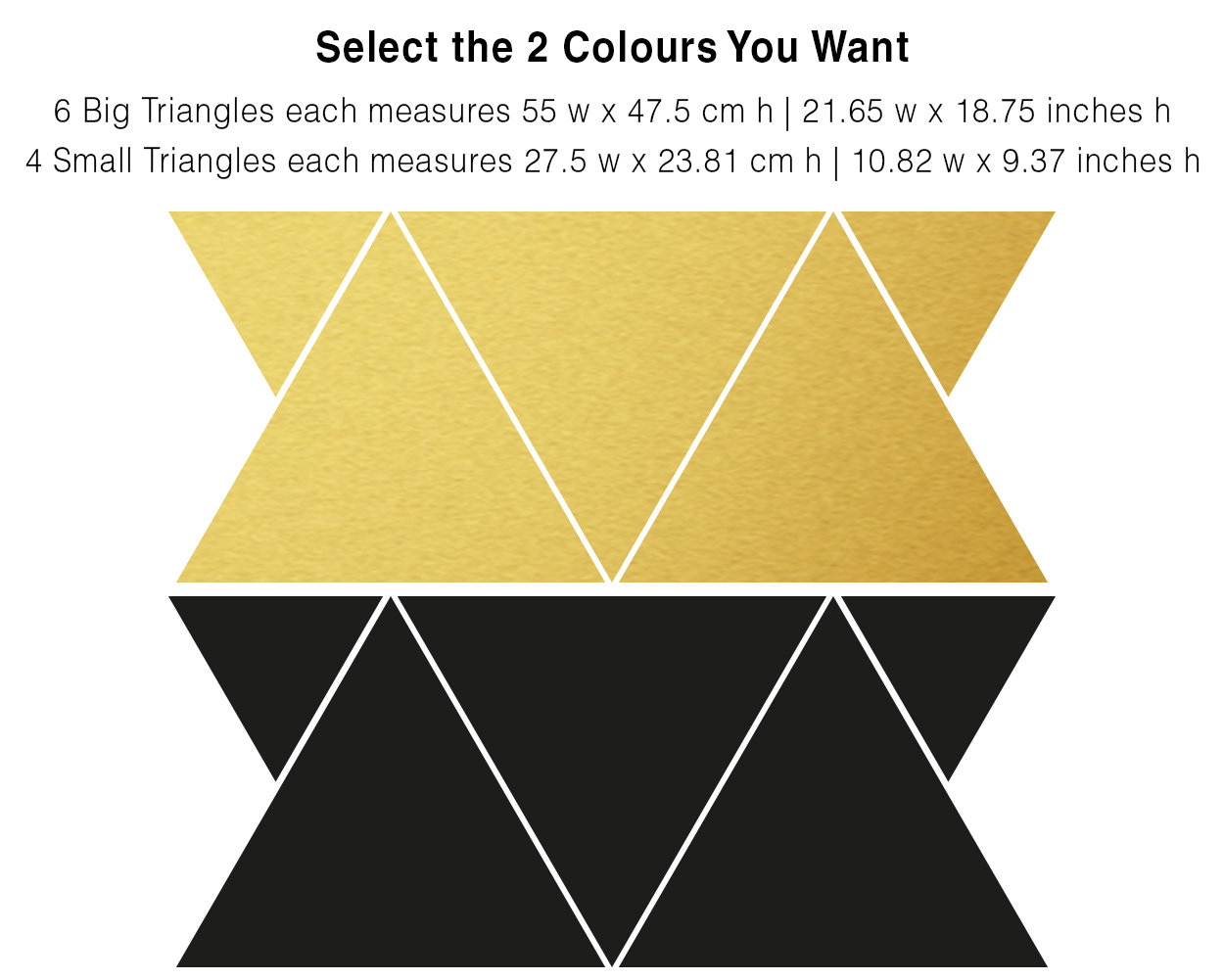 Triangles Mid Century Geometric Wall Decal Wall Art Modern | Etsy Canada