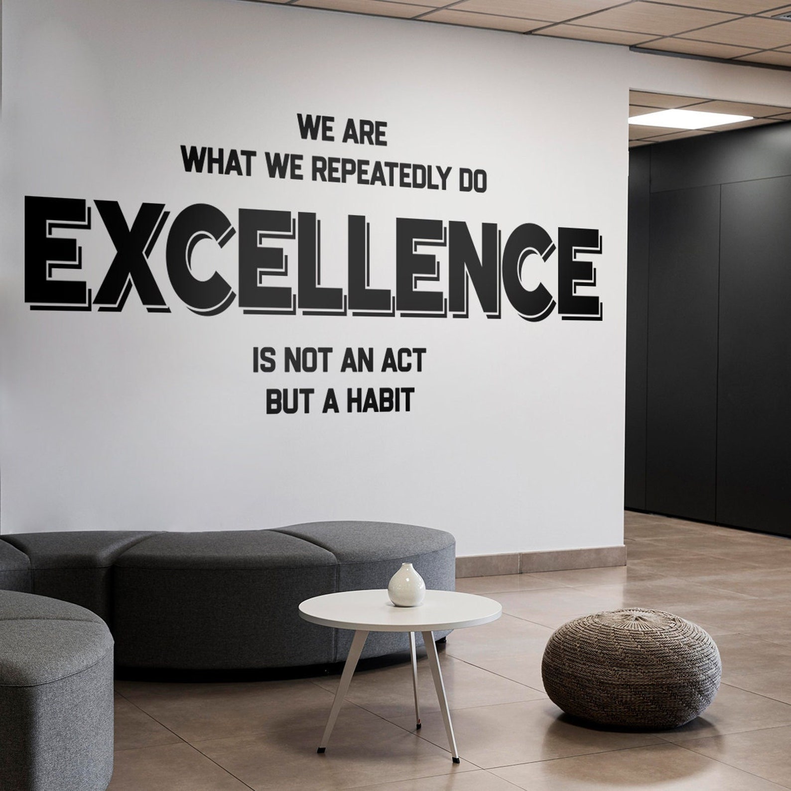 Excellence Office Wall Decal - Etsy