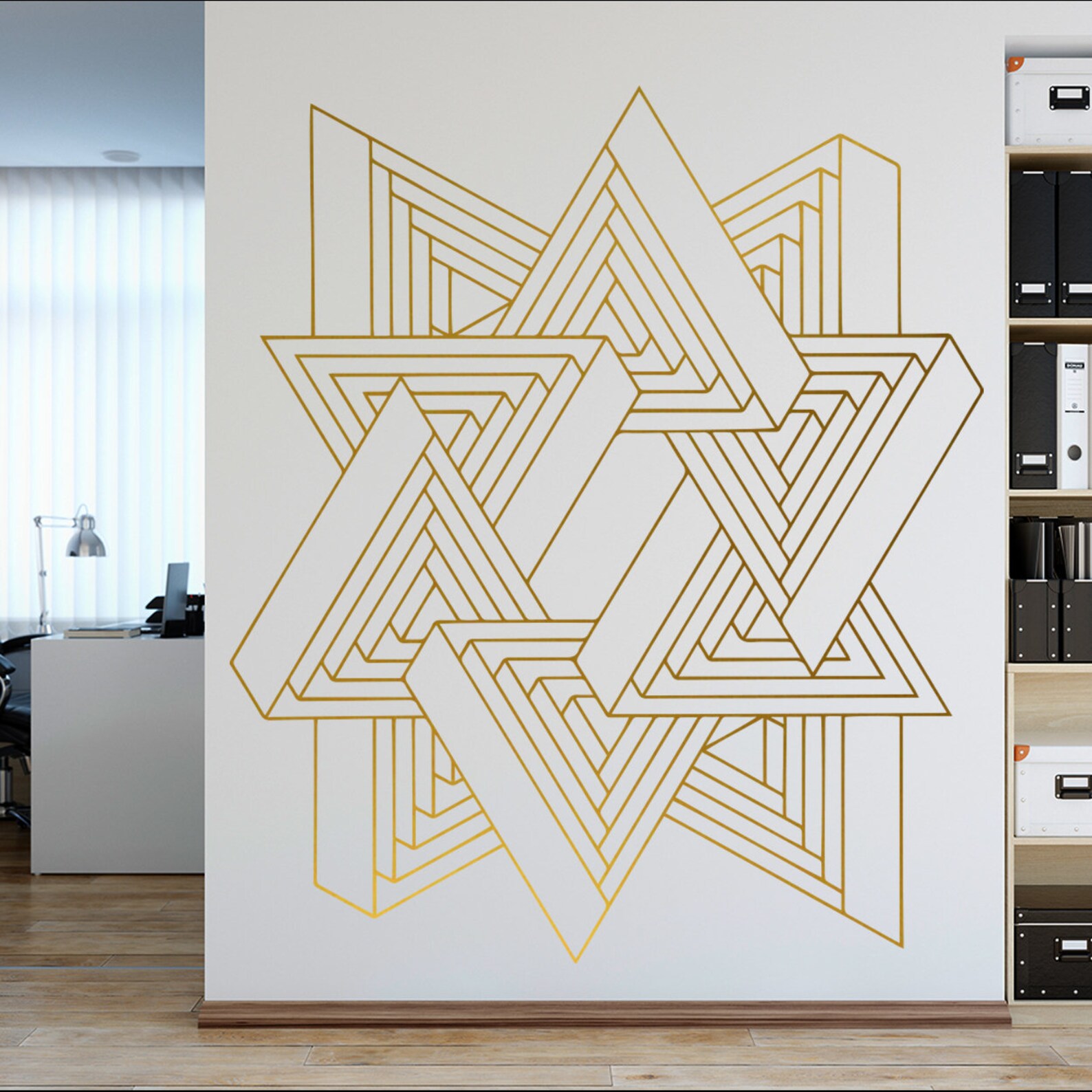 Geometric Wall Art Geometric Art Wall Decor Triangle Wall - Etsy