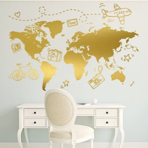 Travel World Map, World Map, Kids Map, Adventure, Wanderlust, Travel ...