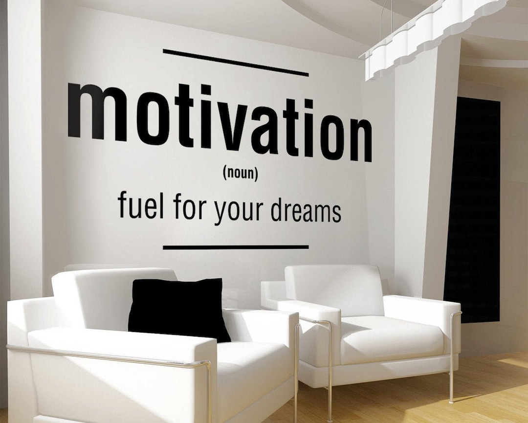 Motivation, Office Art, Office Wall Art, Office Wall Decals, Office ...