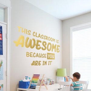 Awesome Classroom, Classroom Decor, Homeschool, School, Wall Sticker ...