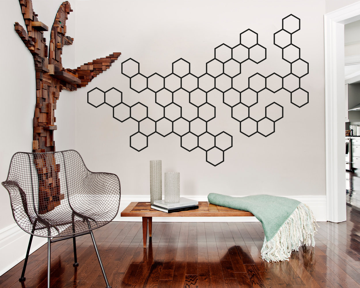 Geometric Wall Art Office Decor Molecules Abstract Art - Etsy