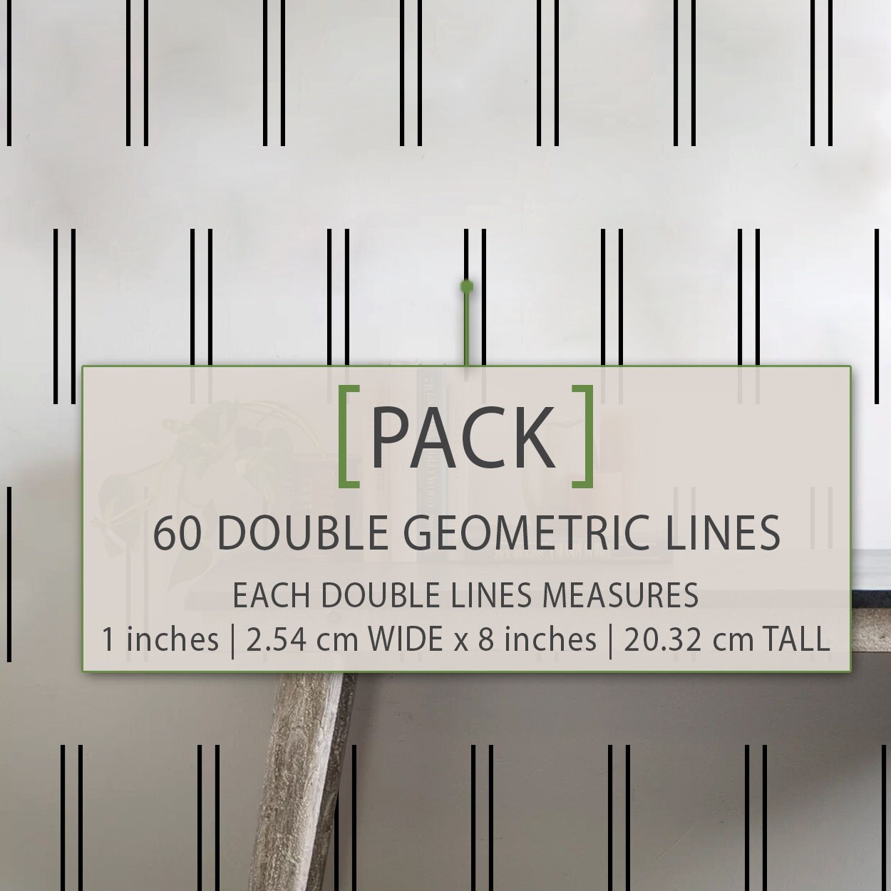 Geometric Lines Double Lines Minimalist Decals Boho | Etsy