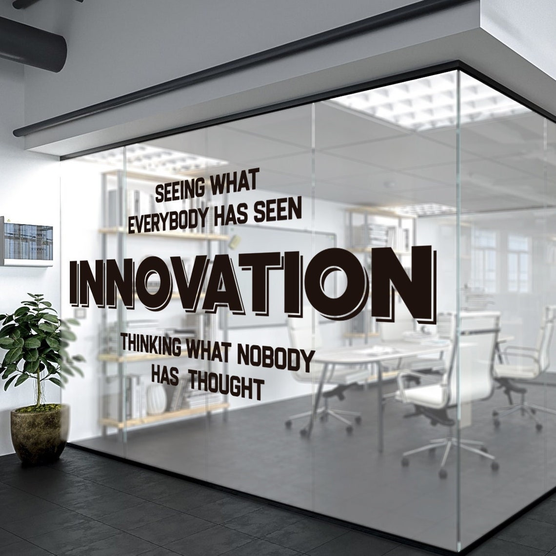 Innovation Wall Decal: Motivational Office Wall Art - Etsy