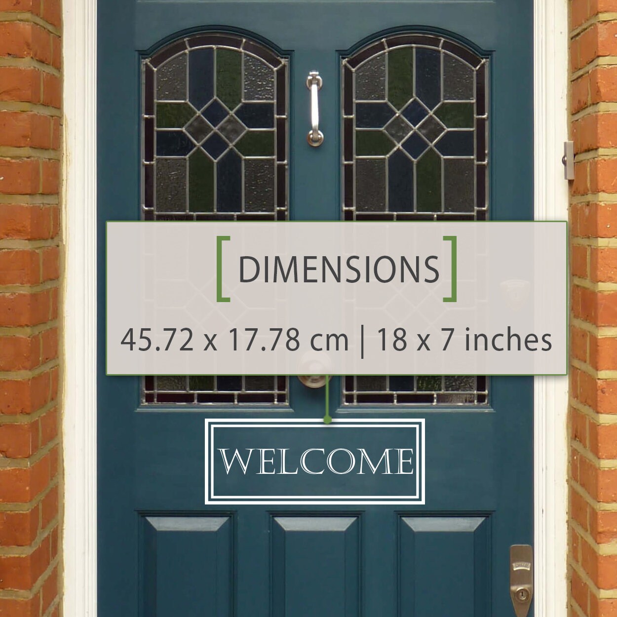 Welcome Door Decal Door Decal Hello Vinyl Lettering Front | Etsy