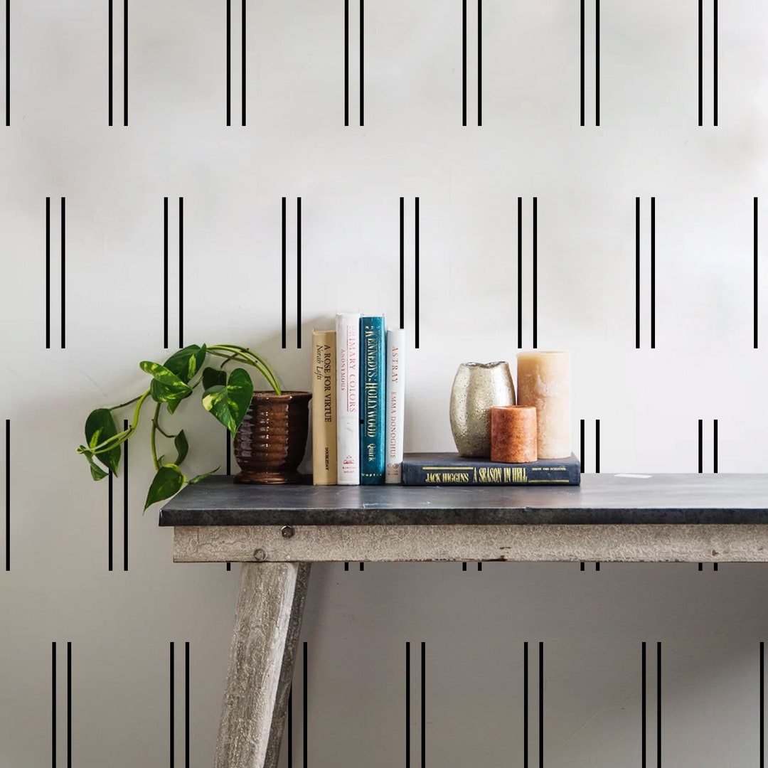 Geometric Lines, Double Lines, Minimalist Decals, Boho, Nursery Decor ...