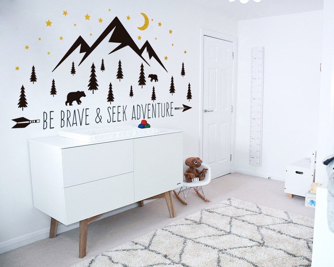 Be Brave, Seek Adventure, Mountains Decal, Adventure Decal, Adventure ...