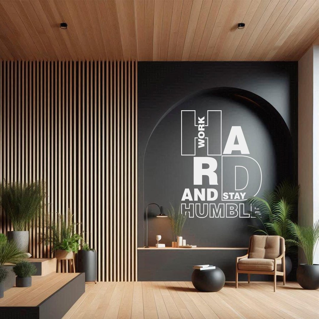Inspiring Vinyl Wall Art for Office Motivation and Home Decor 'work ...