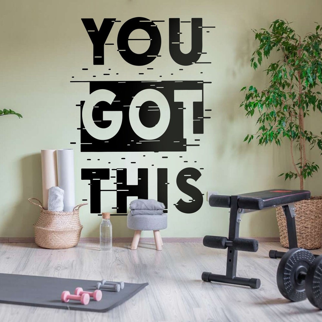 You Got This Workout Room Decals - Etsy