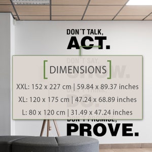 Office Wall Art Wall Decal - Act - Show - Do - Prove - Etsy