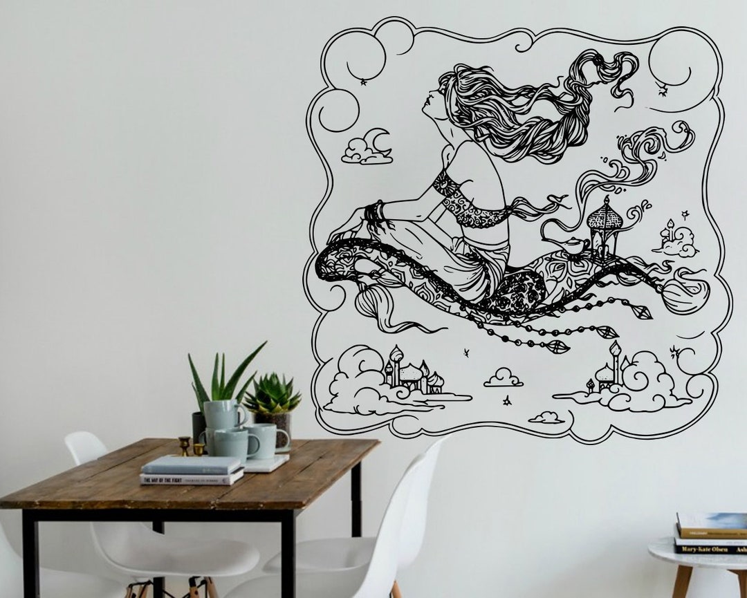 Magic Carpet, Wall Decal, Vinyl Decal, Wall Art, Decal, Wall Decals ...