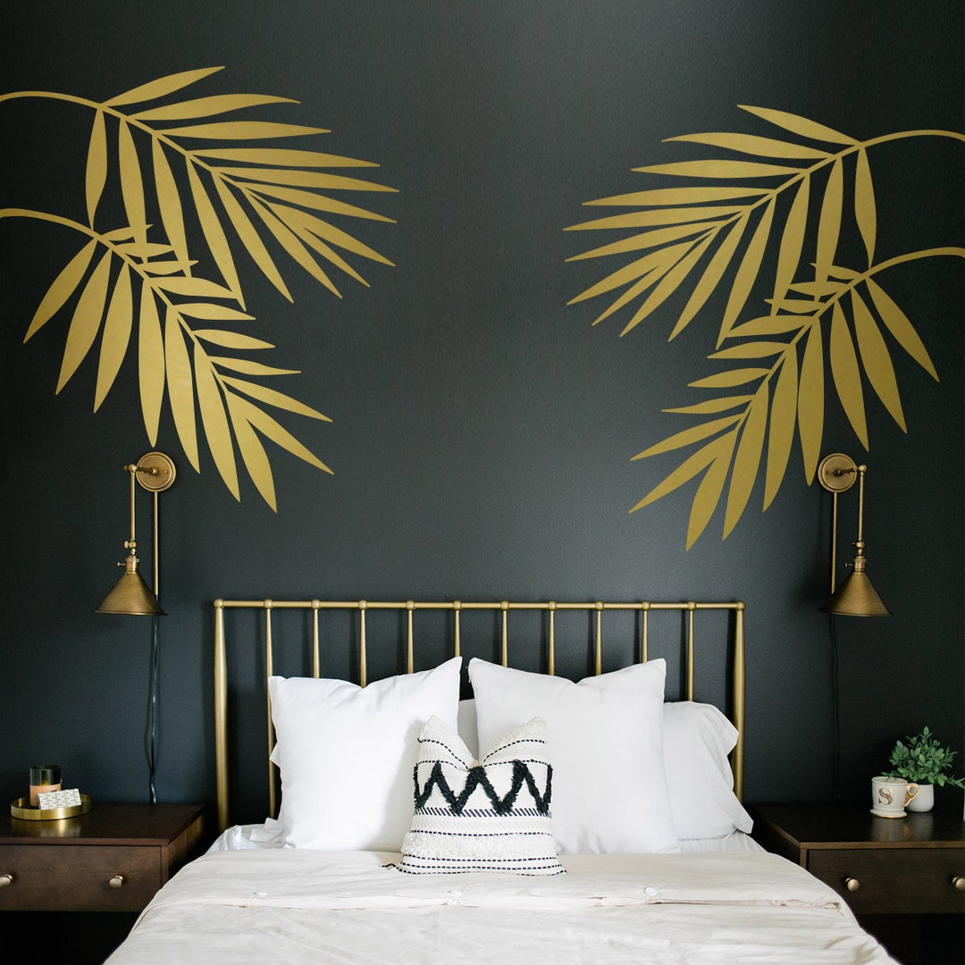 Minimalist Palm Leaves Vinyl Decal – Bring Tropical Vibes & Tranquility ...