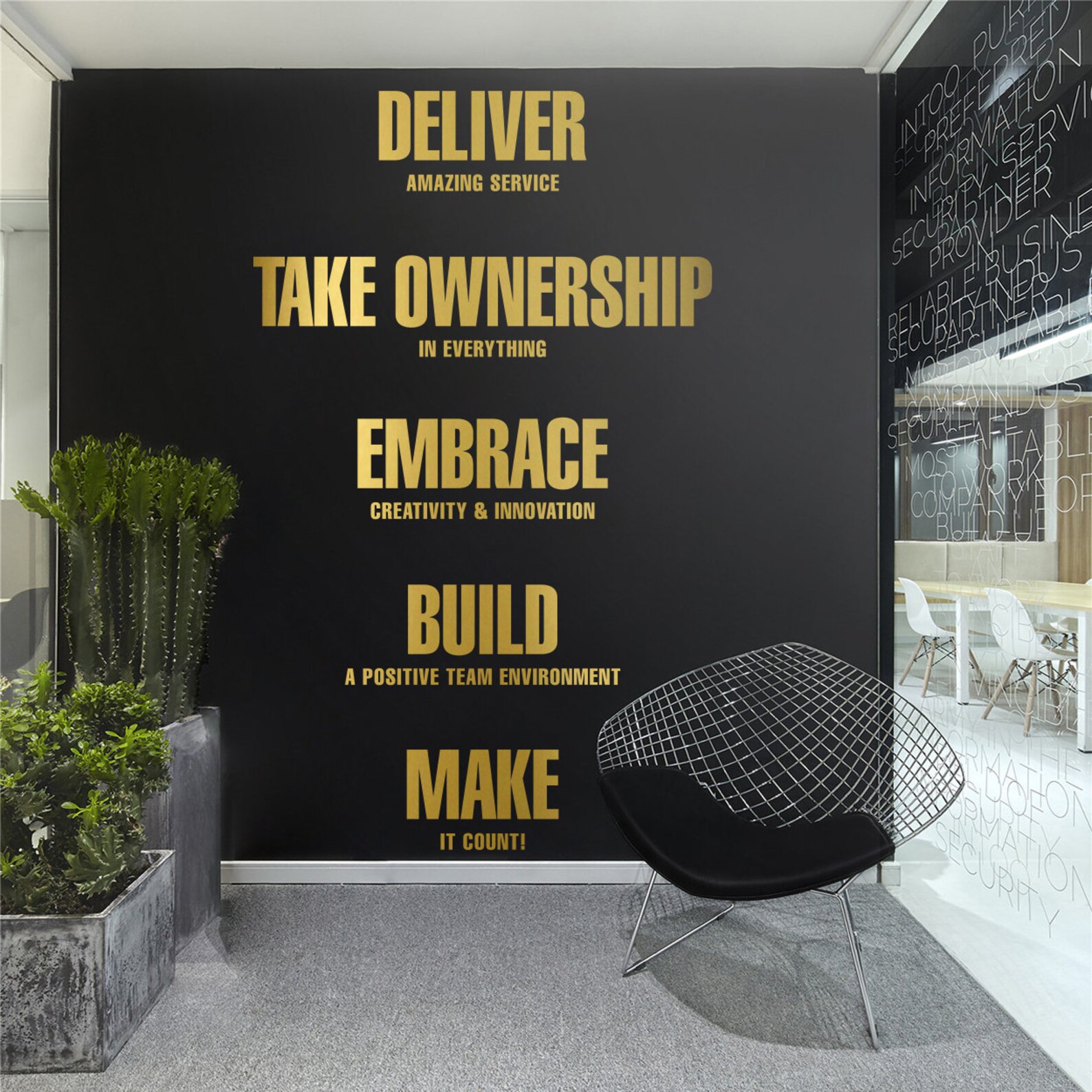 Office Values Office Decals Wall Stickers for Office Room - Etsy UK