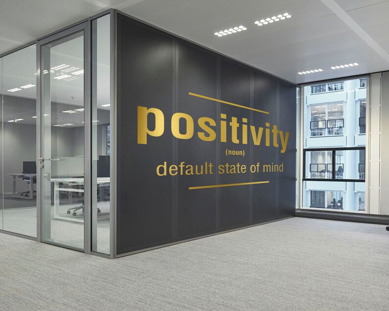 Positivity Office Office Walls Office Supplies Wall Art | Etsy