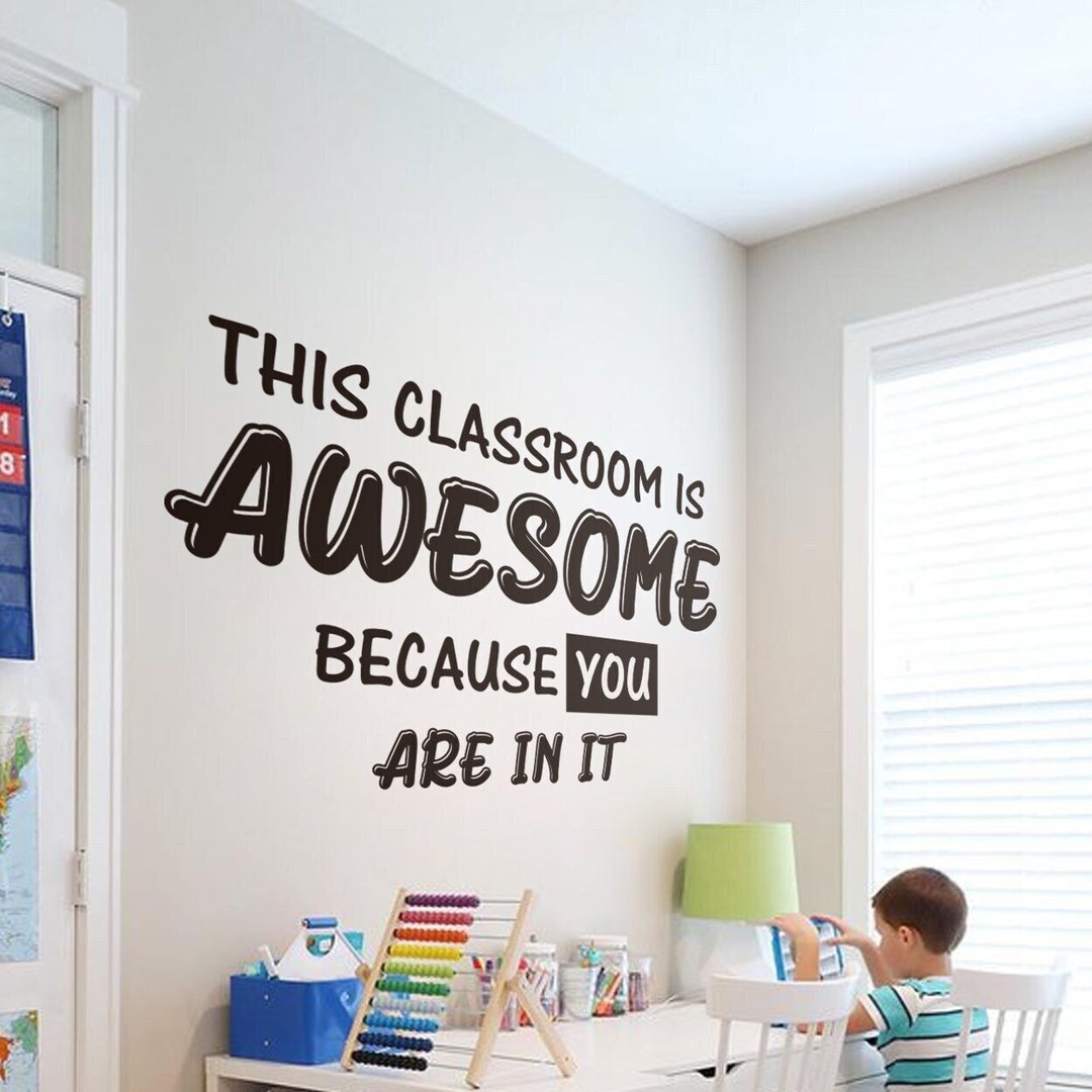 Awesome Classroom, Classroom Decor, Homeschool, School, Wall Sticker ...