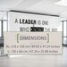 Leader Office Wall Art Wall Sticker Quote - Etsy