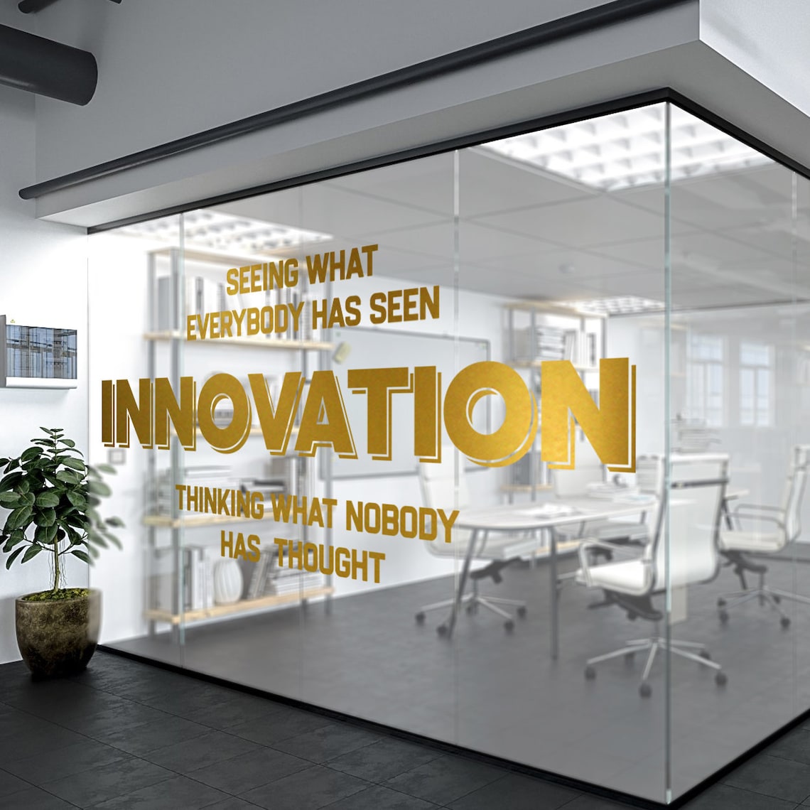 Innovation Wall Decal: Motivational Office Wall Art - Etsy