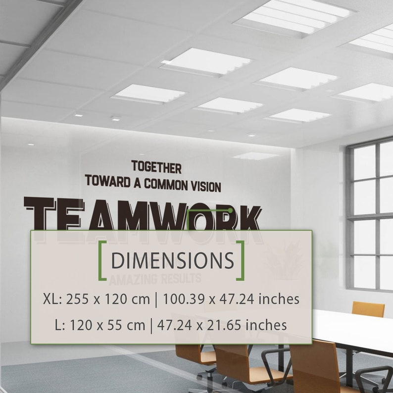 Teamwork Office Wall Decal - Etsy
