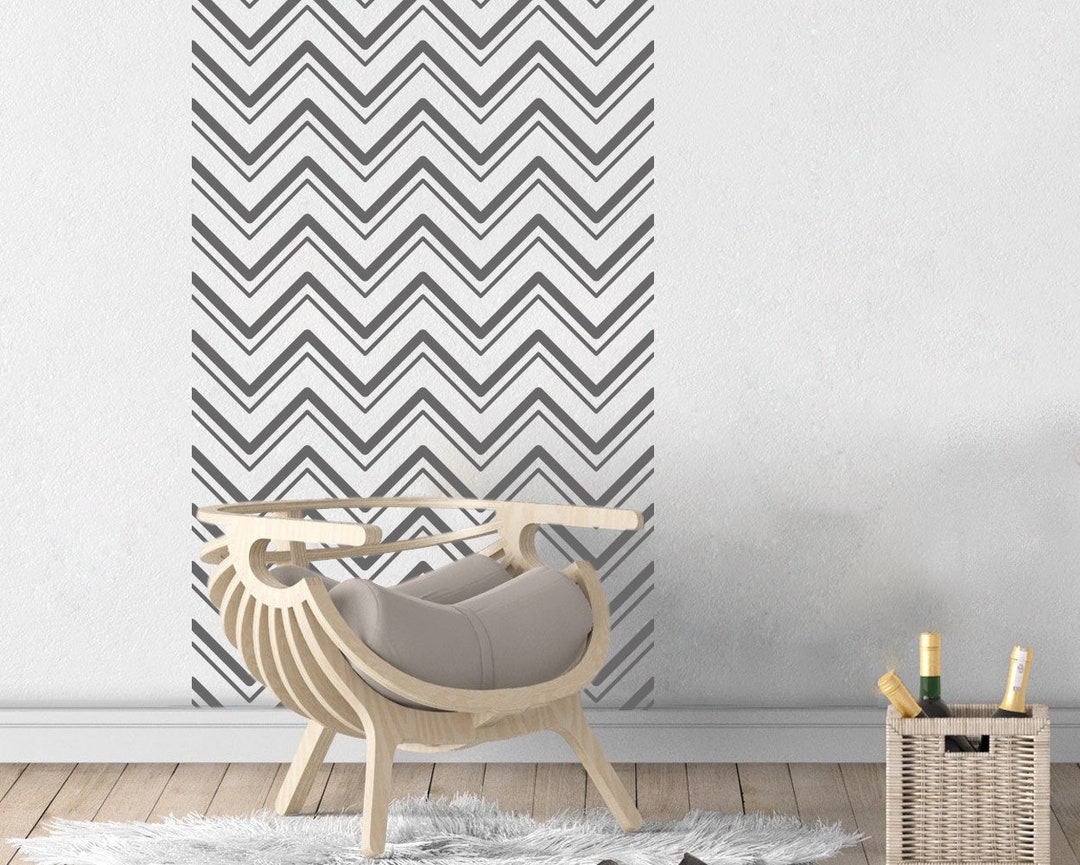 Chevron, Wall Decor, Wallpaper, Chevron Pattern, Wall Decals, Wall ...