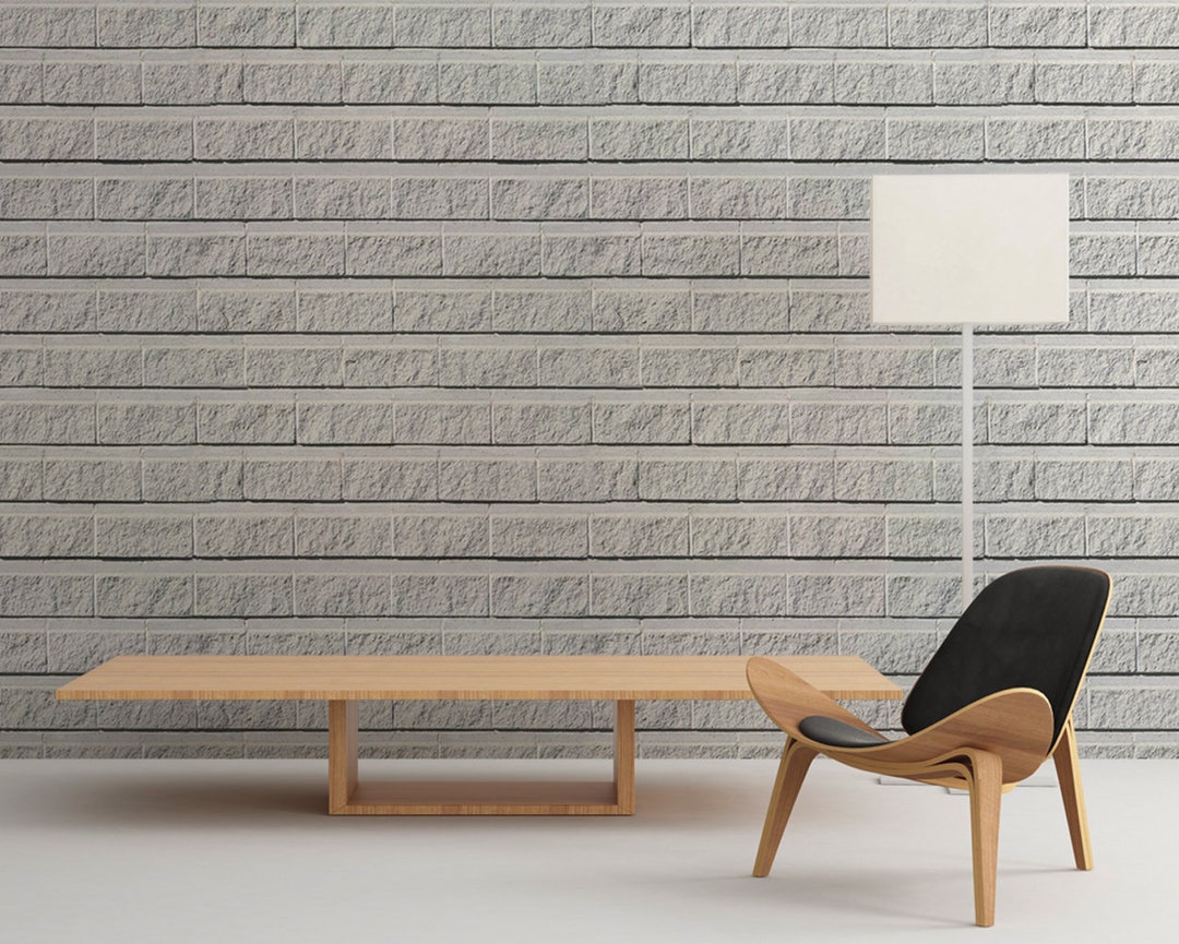 White Brick, Bricks, Wallpaper, Wall Decor, Removable Wallpaper ...