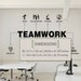 Teamwork Values Vinyl Wall Decal, Motivational Office Decor - Etsy