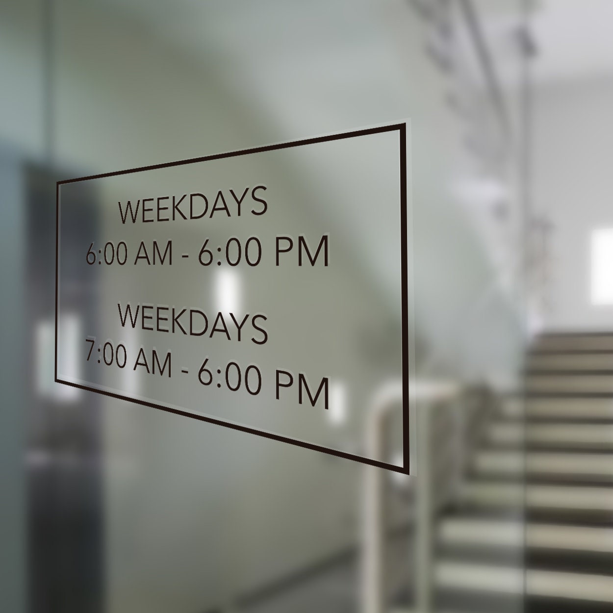 Store Front Hours Store Front Decal Vinyl Decal Store Sign | Etsy