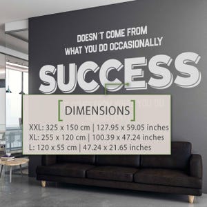 Success Wall Decal, Office Wall Art, Office Decor, Office Wall Decal ...
