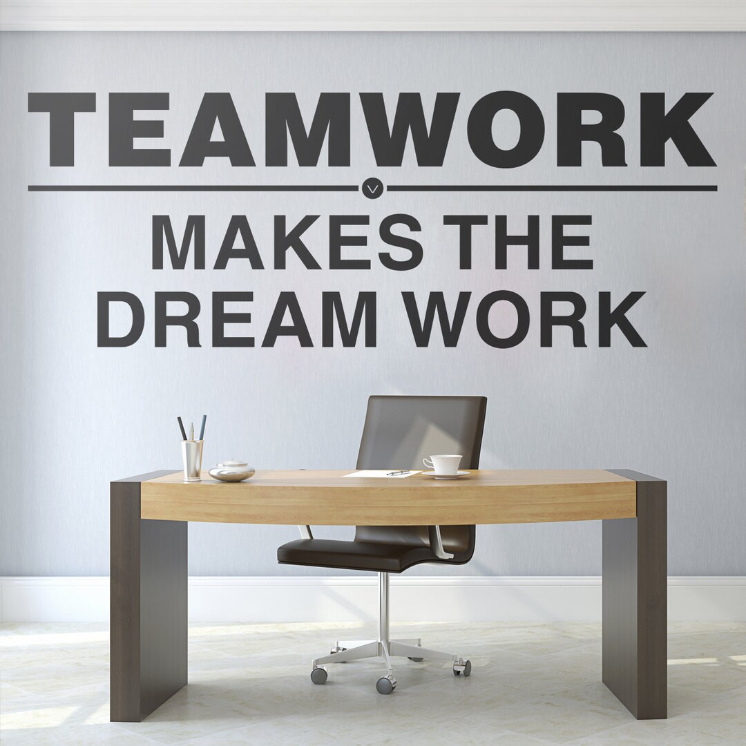 Office Walls, Teamwork, Quotes, Office, Wall Art, Wall Decal, Wall ...