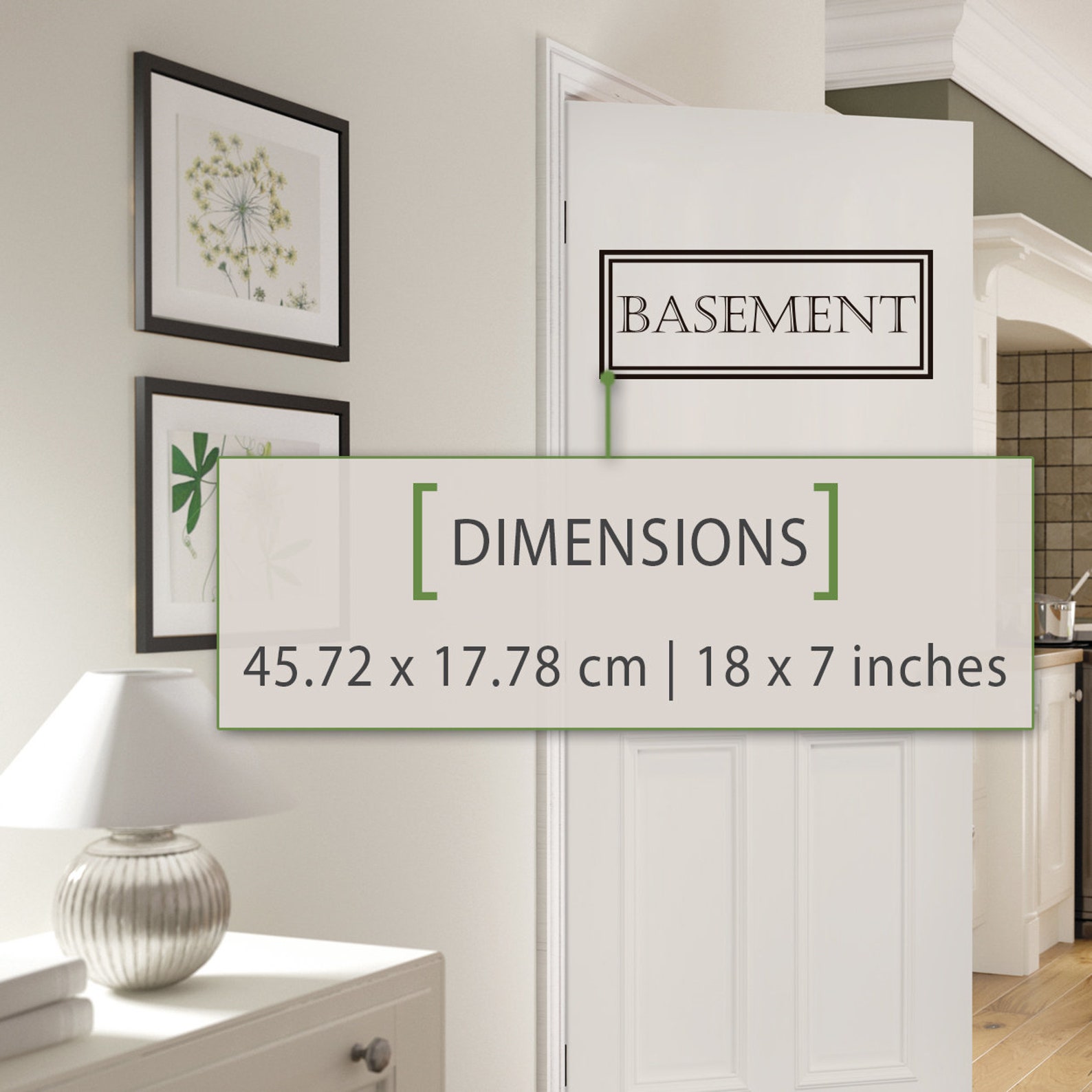 Basement Door Decal Vinyl Sticker Basement Decal Basement | Etsy