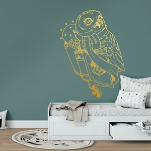 Owl Decal, Magic, Wizard, Wall Stickers, Owl Decor, Wall Decals, Wall ...