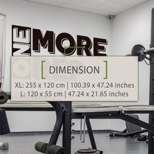 One More Rep Gym Wall Art Wall Decal - Etsy