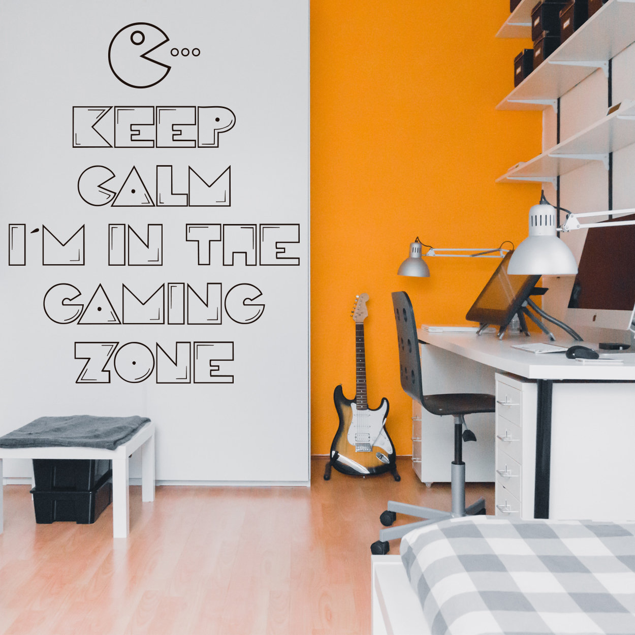 Keep Calm Gaming Zone Gaming Decals Gamer Wall Sticker | Etsy