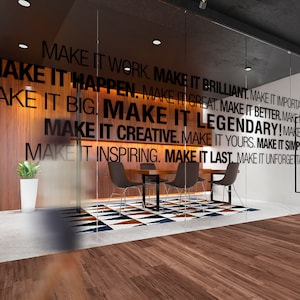Office Wall Art, Corporate, Office Supplies, Make It Legendary, Office ...