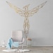 Geometric Phoenix Wall Decal: Modern Art Sticker - Etsy