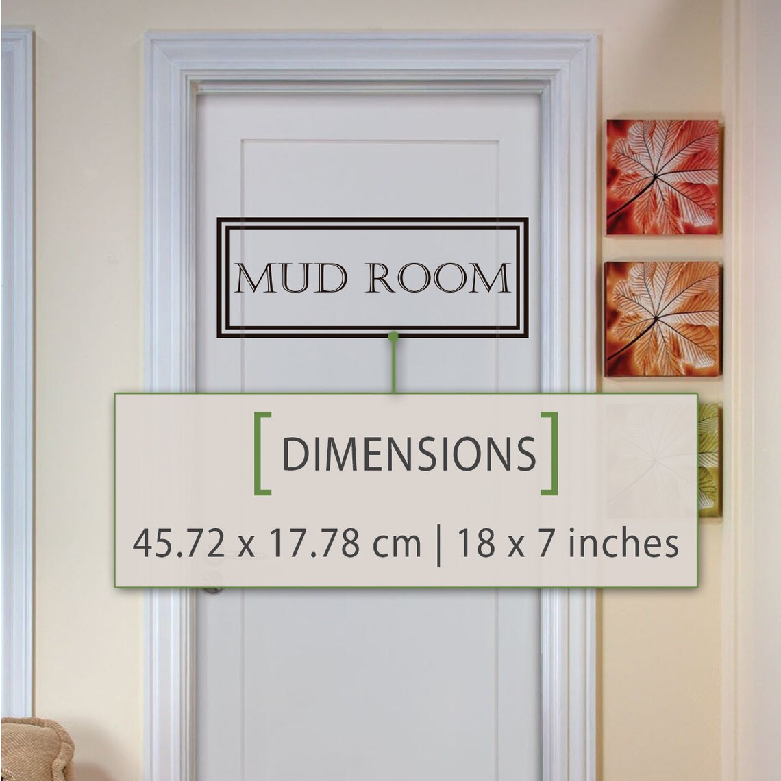 Mud Room Door Decal Vinyl Sticker Mud Room Decal Mud Room - Etsy