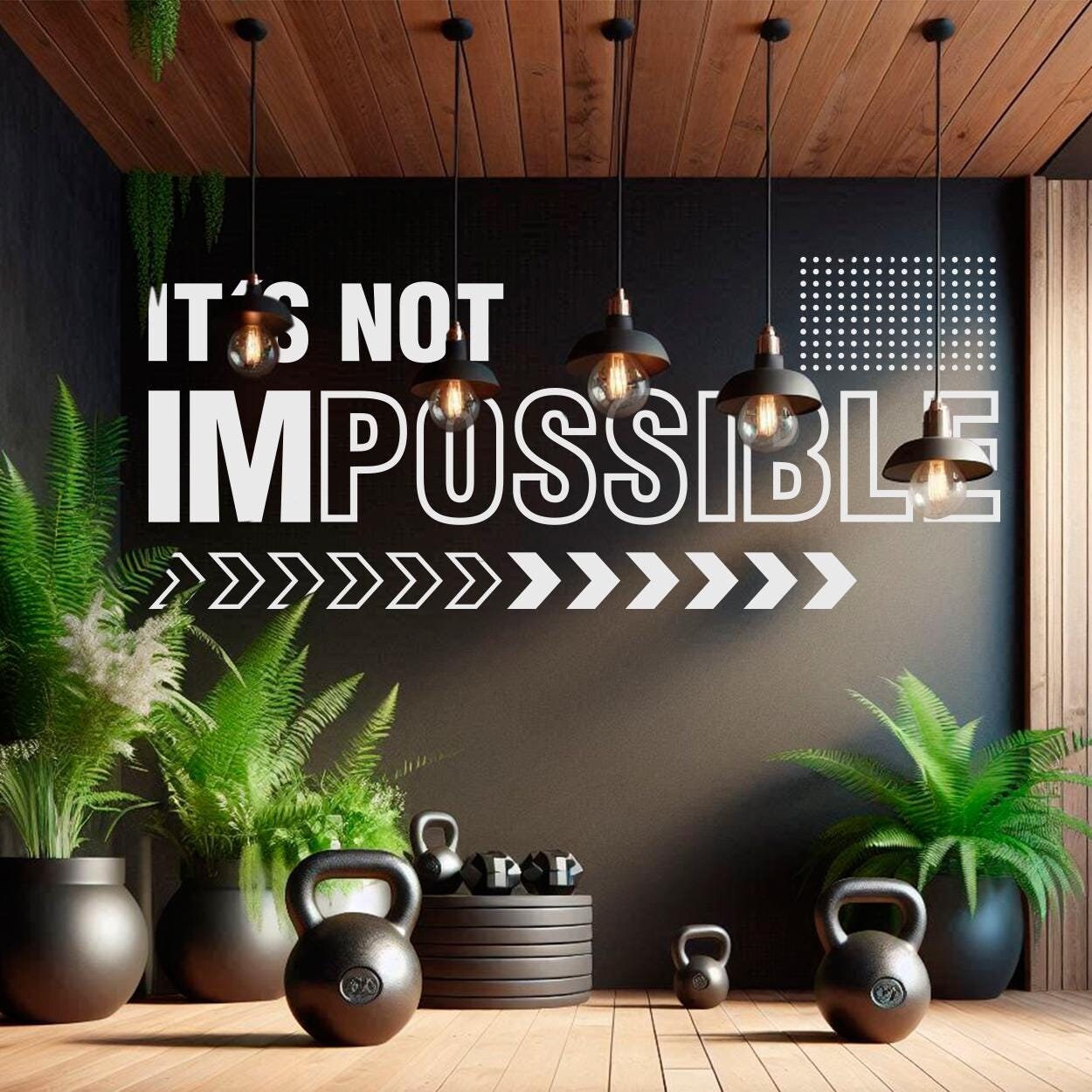 Inspiration Wall Art Vinyl for Fitness Room Motivation - Etsy