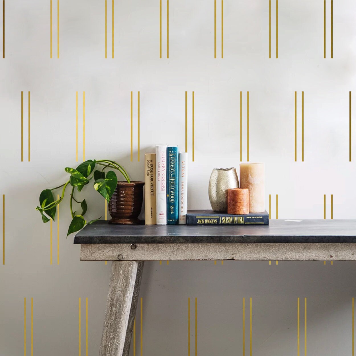 Geometric Lines Double Lines Minimalist Decals Boho | Etsy