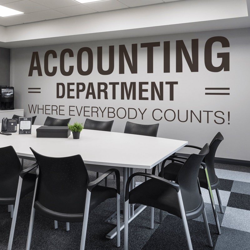 Accounting Wall Decal - Etsy