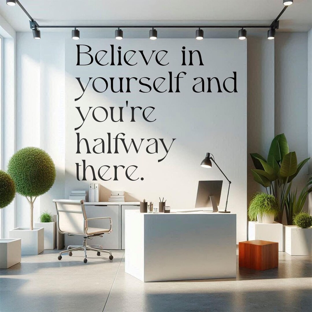 Motivational Vinyl Wall Decal for Office Inspiration and Home Decor - Etsy