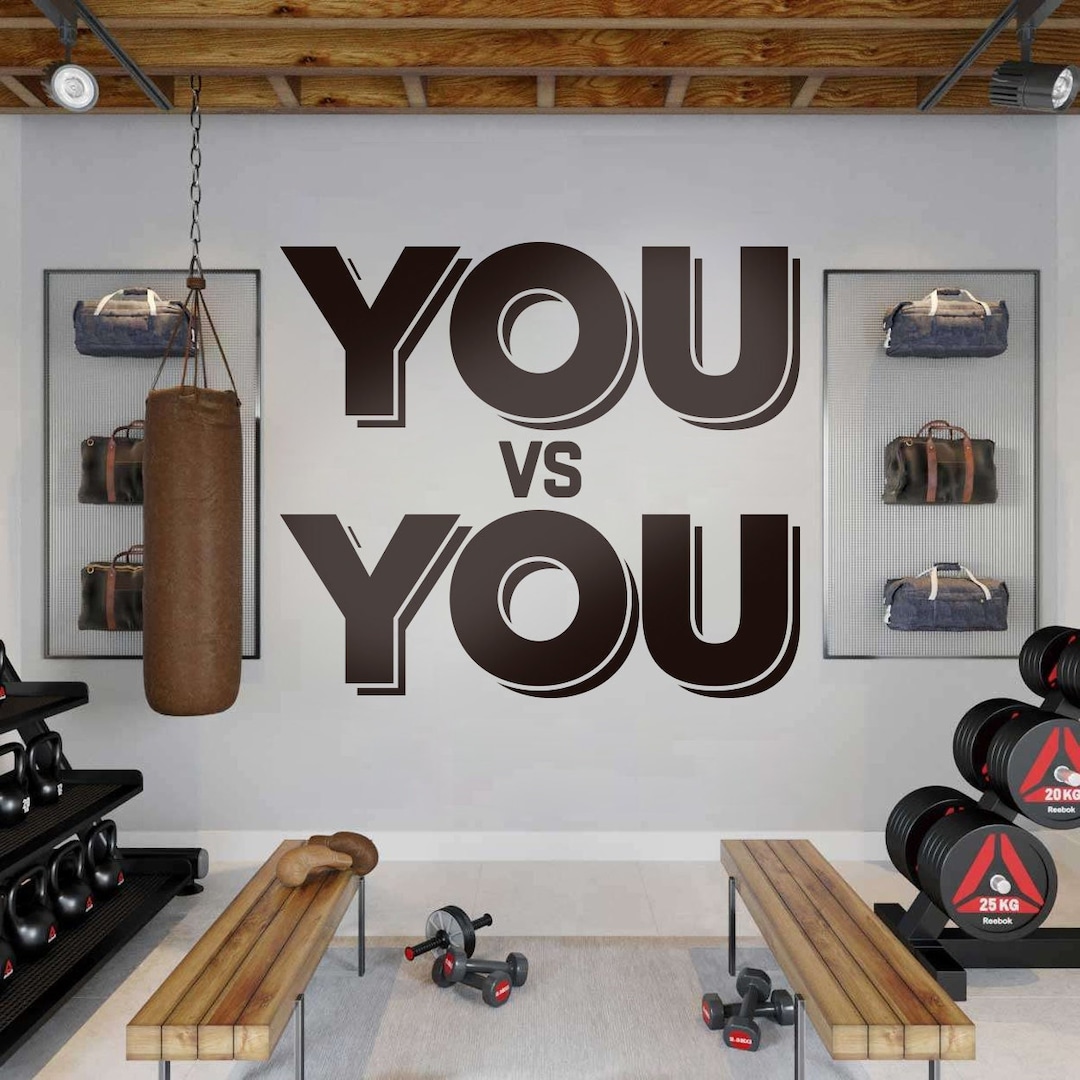 You Vs You Gym Wall Art Decor - Etsy