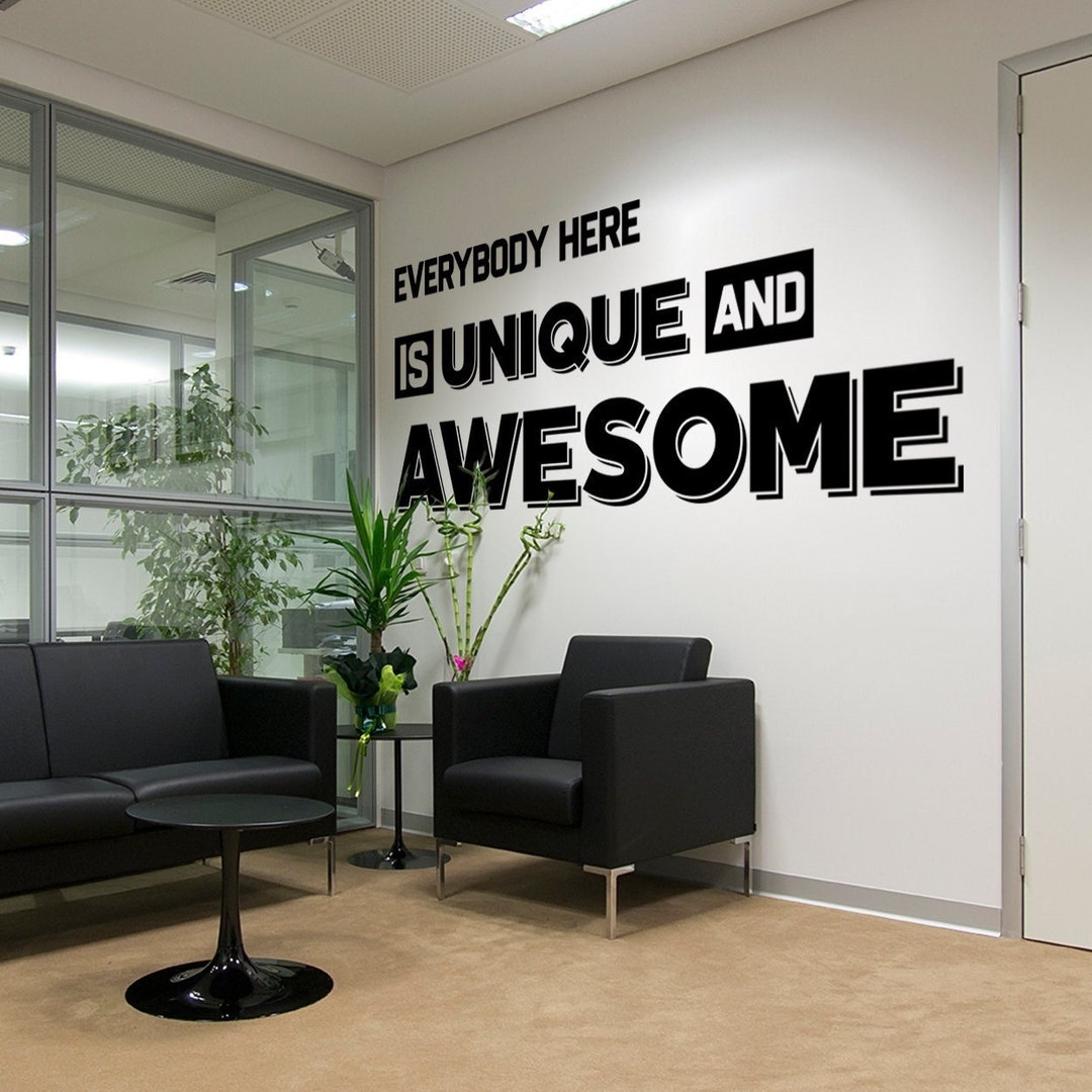 Office Wall Art, Unique, Awesome, Team, Inspiring, Office, Motivational ...