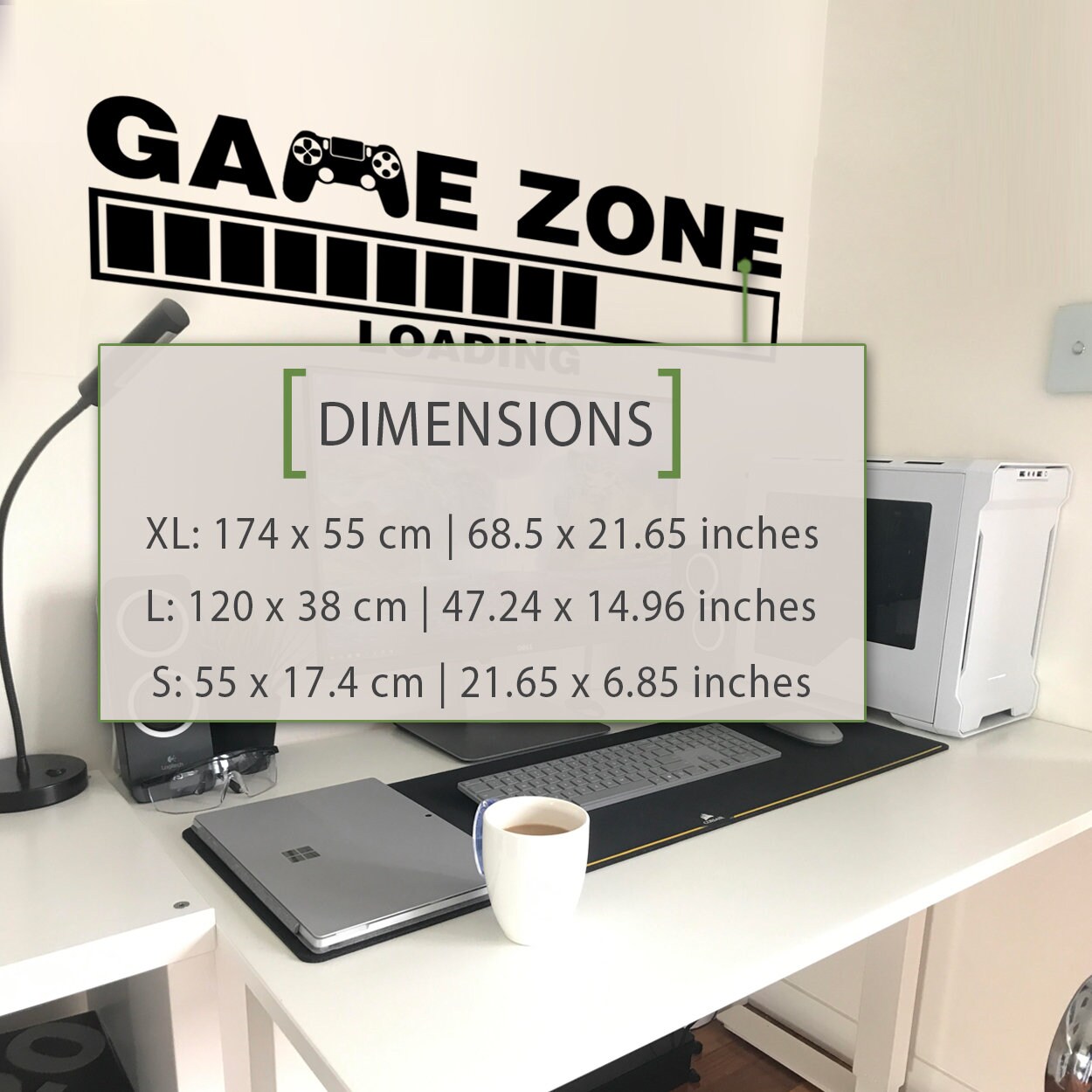 Gamer Wall Sticker Game Zone Loading Gamer Wall Stickers | Etsy