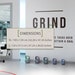 Grind, Grind Definition, Office Wall Art, Exercise Stickers, Office ...