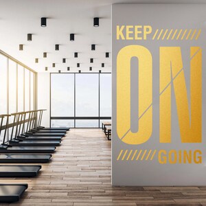 Keep on Going Gym Wall Decor - Etsy