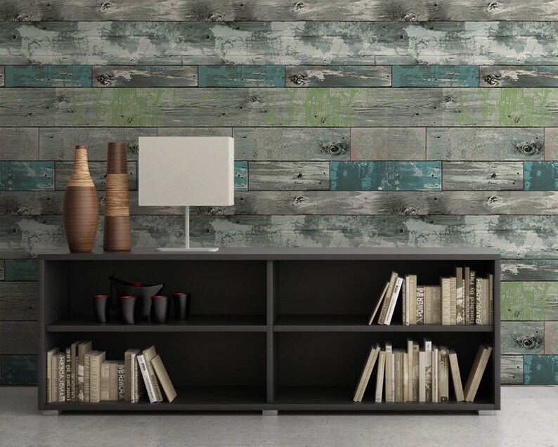 Distressed Wood Wallpaper Self-adhesive Removable | Etsy