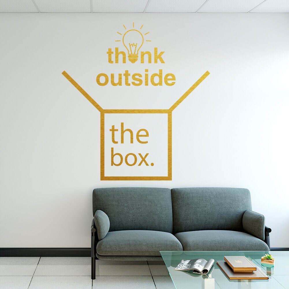 Think Outside the Box Office Decor Office Wall Art Home - Etsy