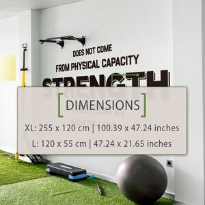 Strength Vinyl Wall Decal: Minimalist Gym Motivation - Etsy