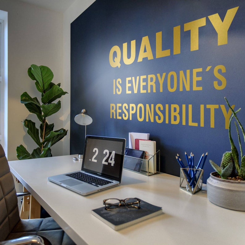 Quality is Everyone's Responsibility Wall Decal - Office Decor - Etsy